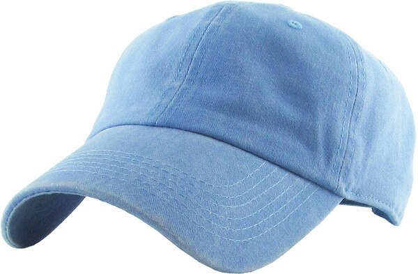 PIGMENT WASHED COTTON BASEBALL CAP ONE SIZE ADJUSTABLE | KBETHOS