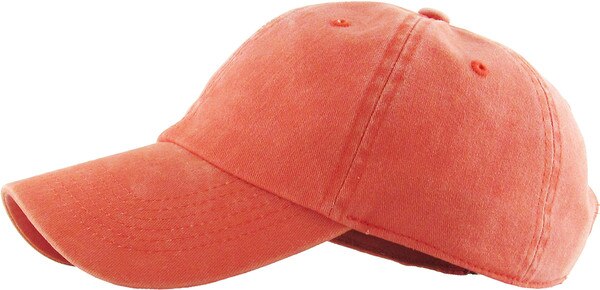 PIGMENT WASHED COTTON BASEBALL CAP ONE SIZE ADJUSTABLE | KBETHOS