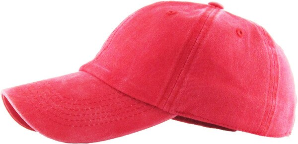 PIGMENT WASHED COTTON BASEBALL CAP ONE SIZE ADJUSTABLE | KBETHOS