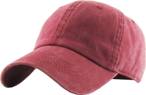 PIGMENT WASHED COTTON BASEBALL CAP ONE SIZE ADJUSTABLE | KBETHOS