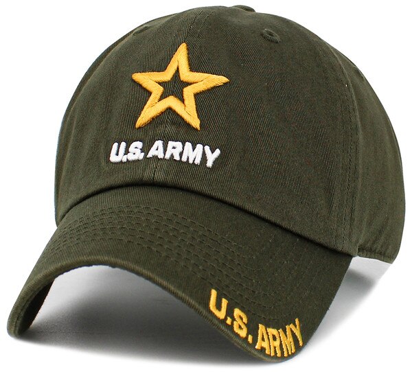 US ARMY Washed Cotton Basball Cap | KBETHOS