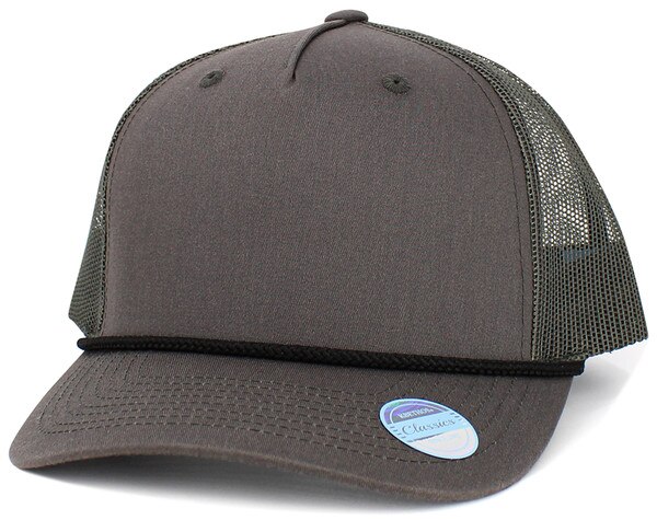 5 Panel Mesh Snapback with Rope | KBETHOS