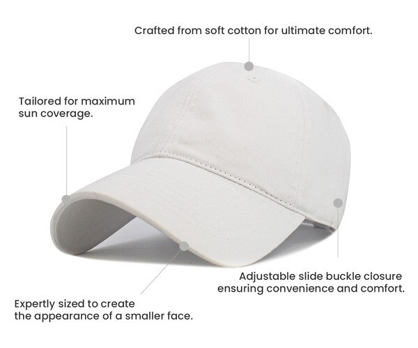 True Unstructured Low Profile Strapback Cotton Cap