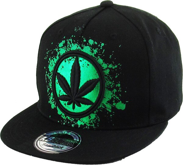 weed snapback cap
