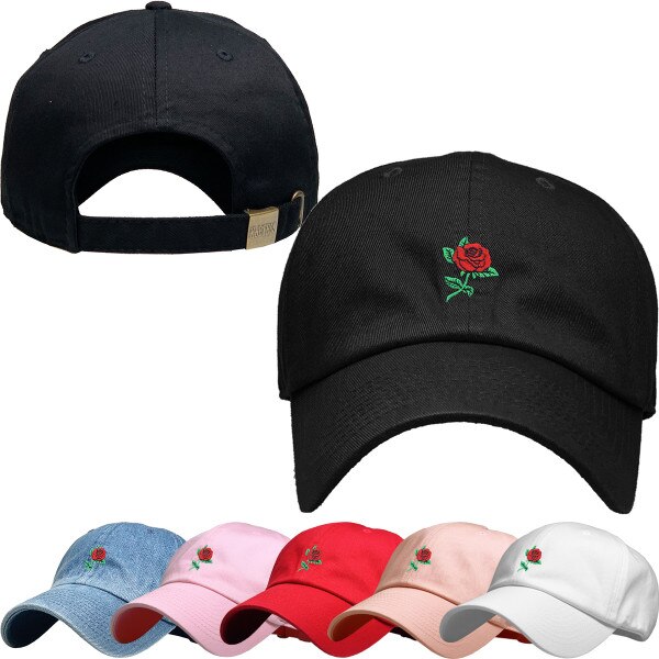 ROSE EMBROIDERY DAD HAT | KBETHOS