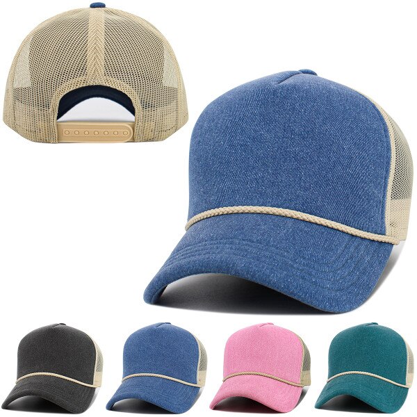 Premium Pigment Foam Trucker Rope Hat | KBETHOS