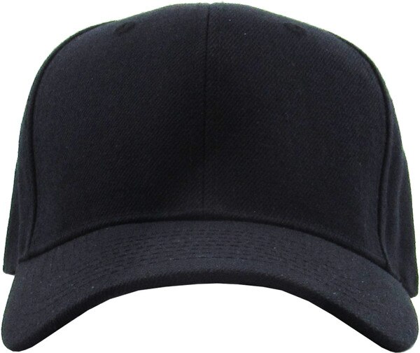 FITTED CURVED VISOR CAP, BLACK | KBETHOS