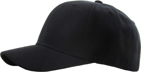 FITTED CURVED VISOR CAP, BLACK | KBETHOS