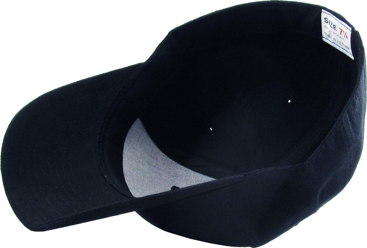 FITTED CURVED VISOR CAP, BLACK | KBETHOS