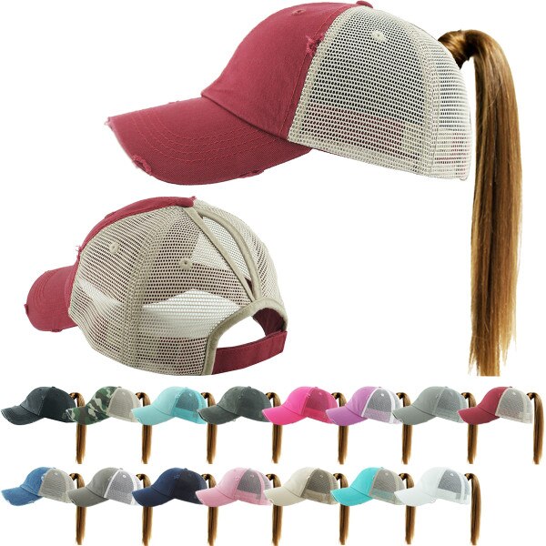 Ponytail Mesh Back Cap | KBETHOS