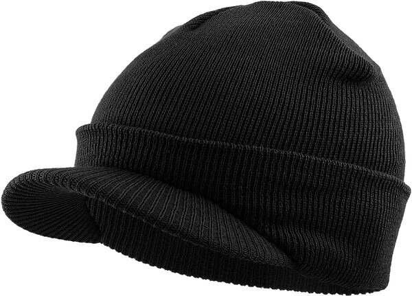 Solid Visor Beanie - Made in USA